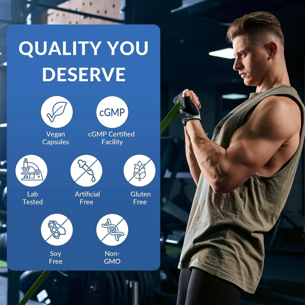Creatine monohydrate for athletic performance