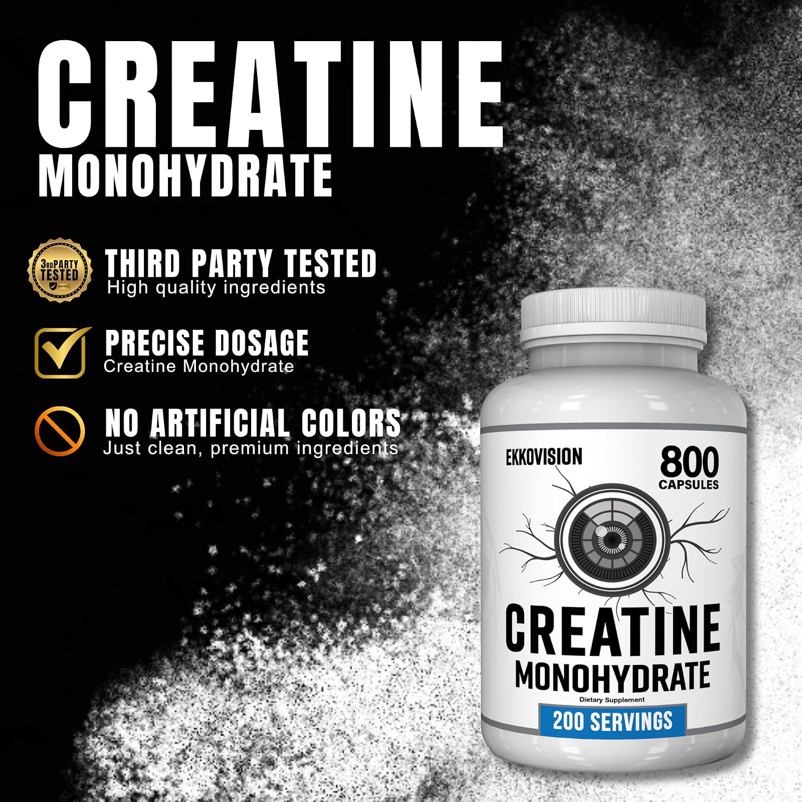 Creatine monohydrate for energy boost