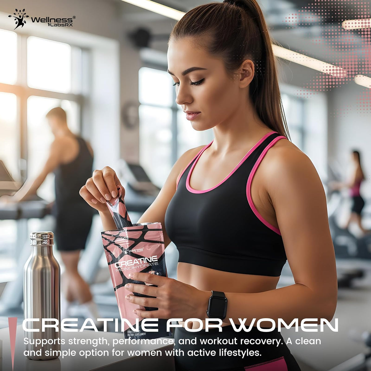 Creatine monohydrate for energy boost