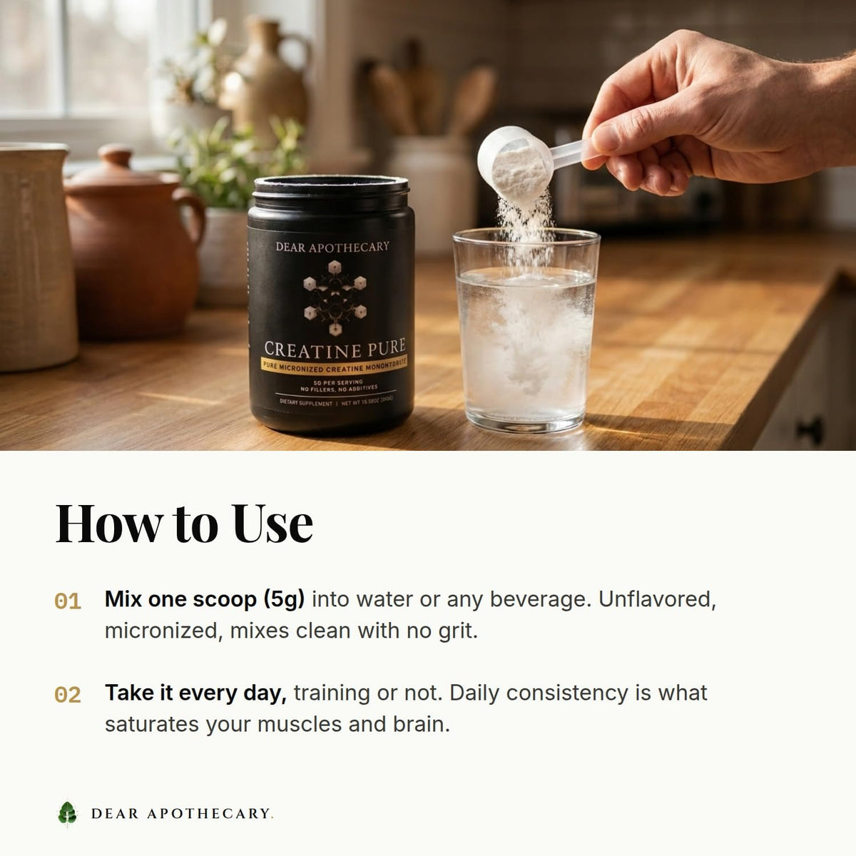creatine monohydrate for energy boost