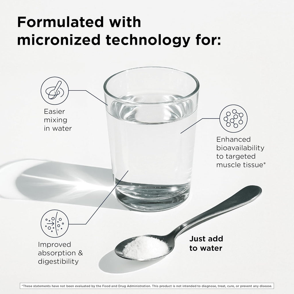 Creatine monohydrate for enhanced performance