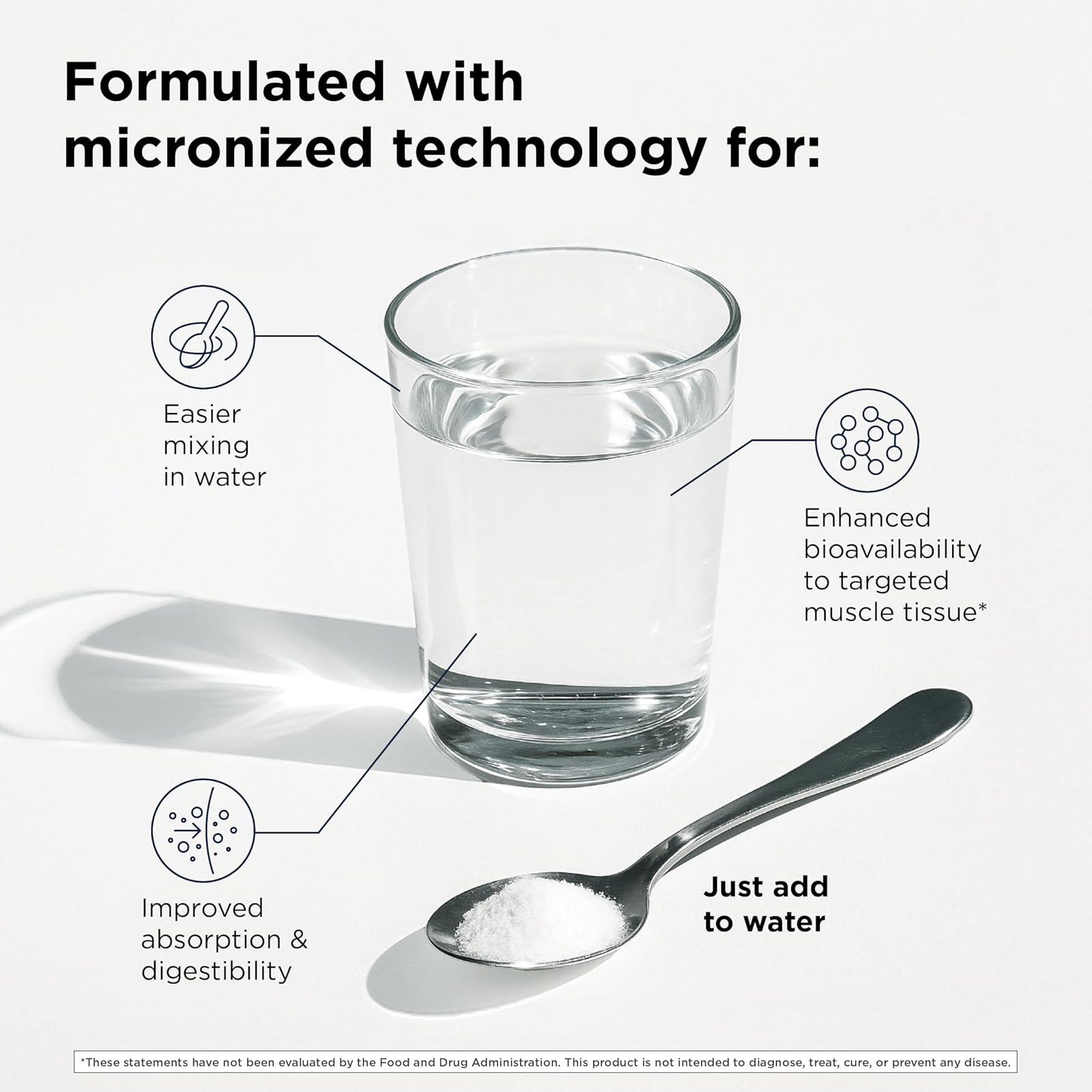 Creatine monohydrate for enhanced performance