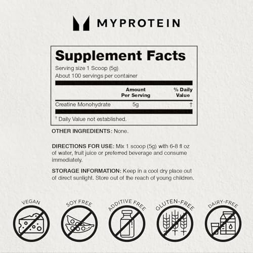 Creatine monohydrate for enhanced performance