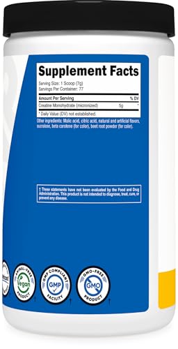 Creatine monohydrate for enhanced performance
