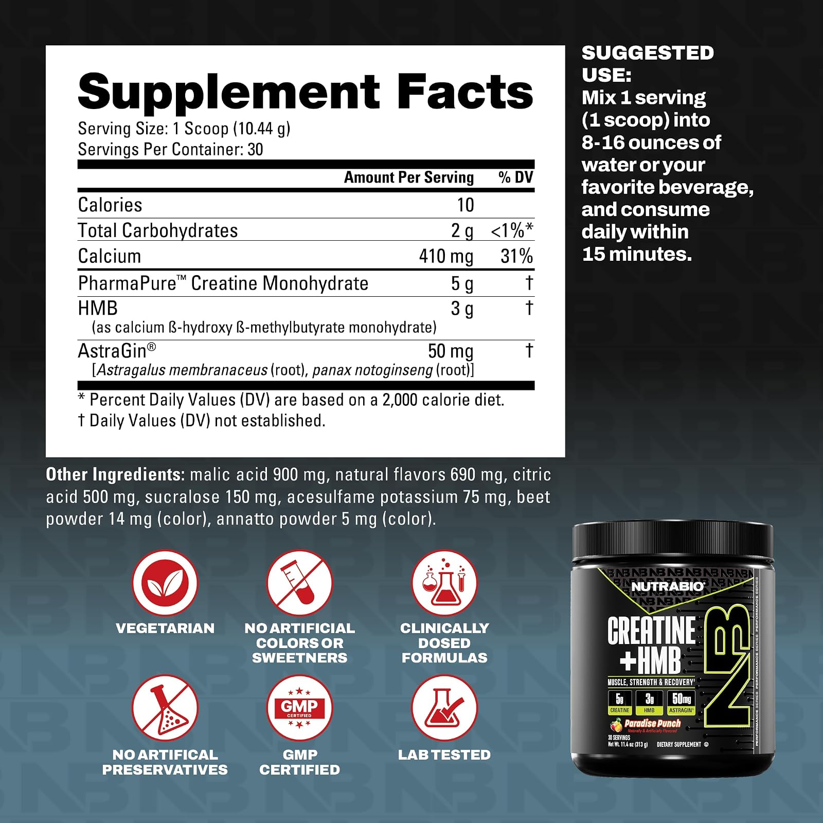 creatine monohydrate for improved performance