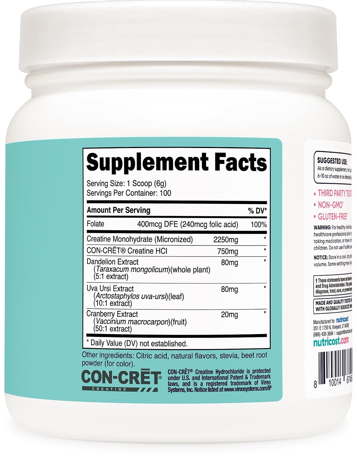 creatine monohydrate for muscle gain