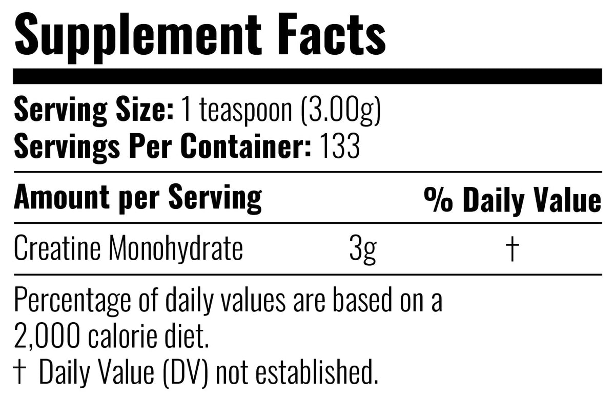 creatine monohydrate for muscle growth
