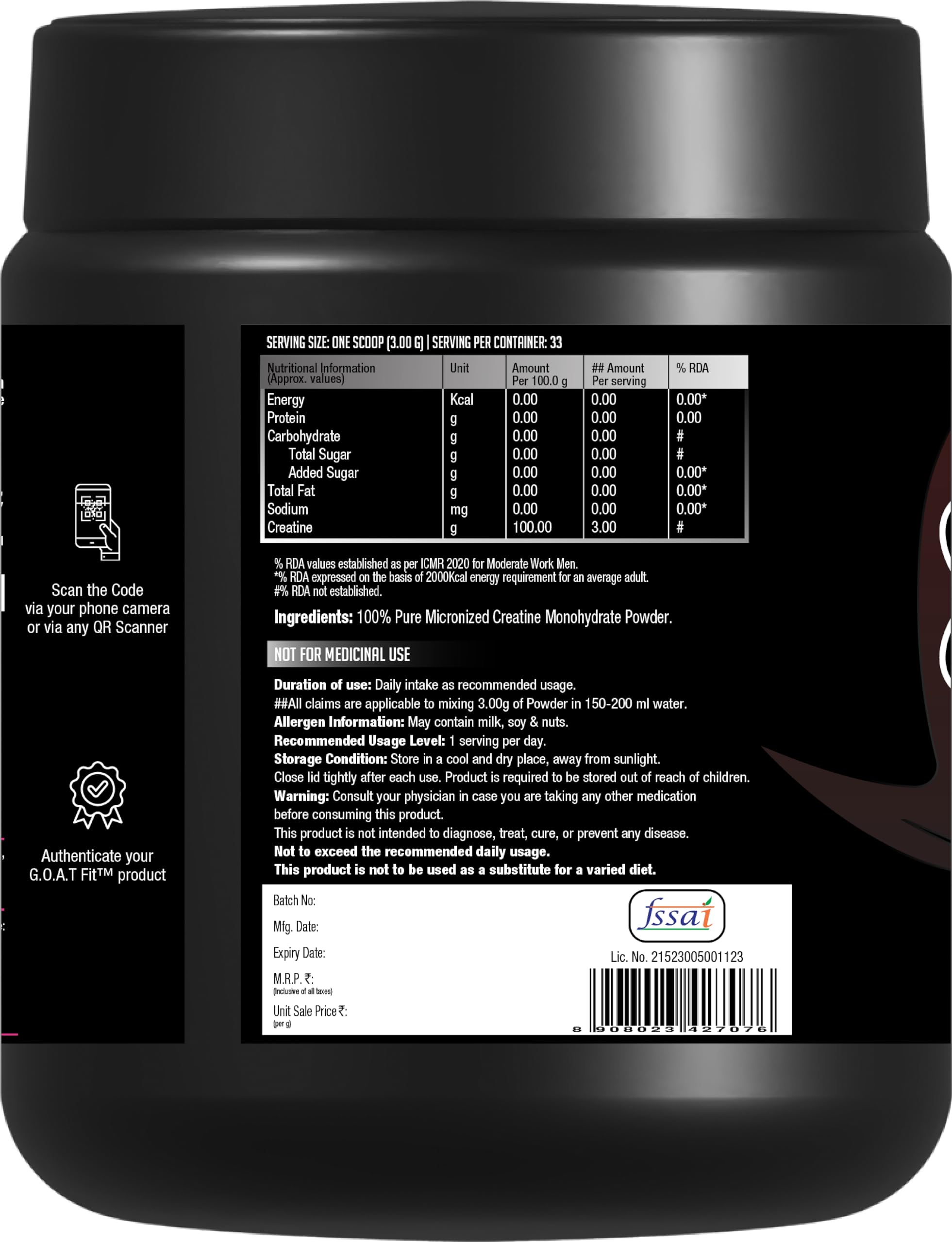 creatine monohydrate for muscle recovery