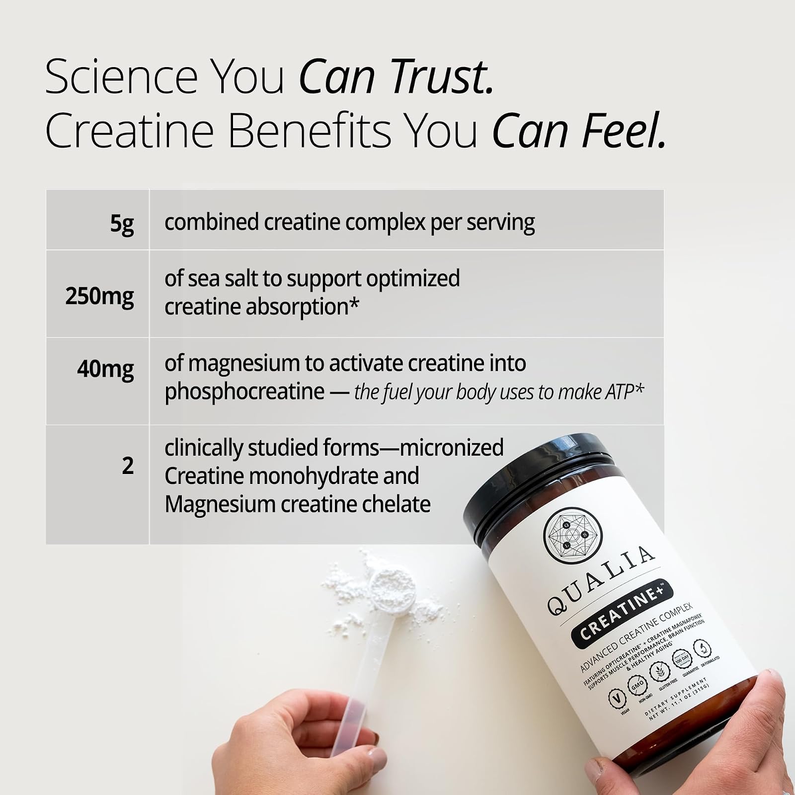 Creatine monohydrate for muscle recovery