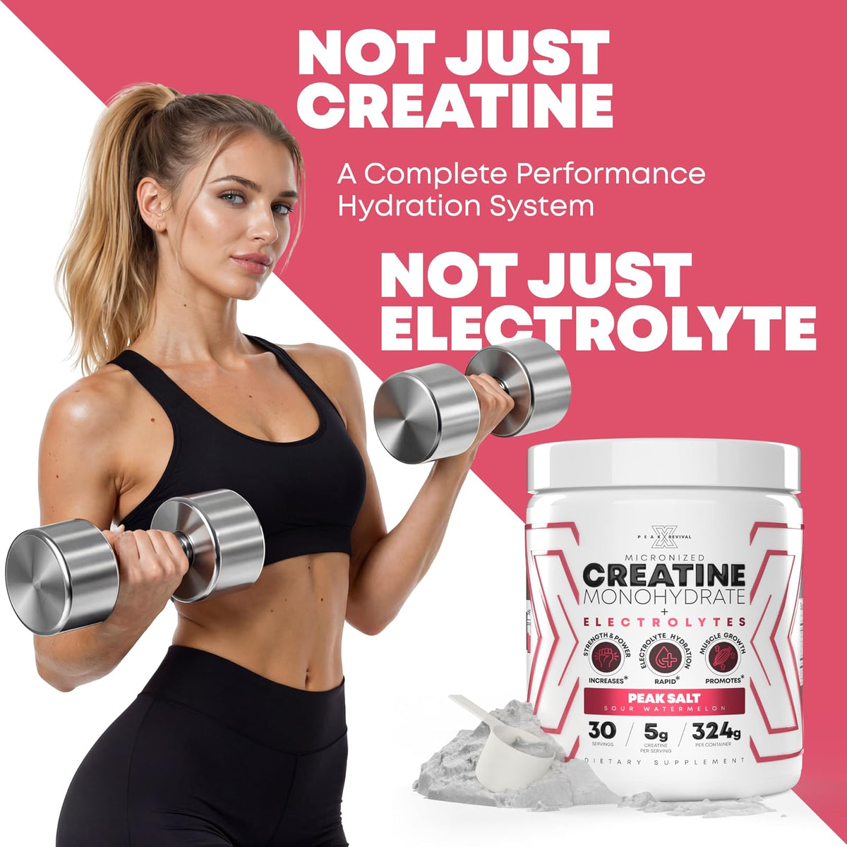 Creatine monohydrate for strength training