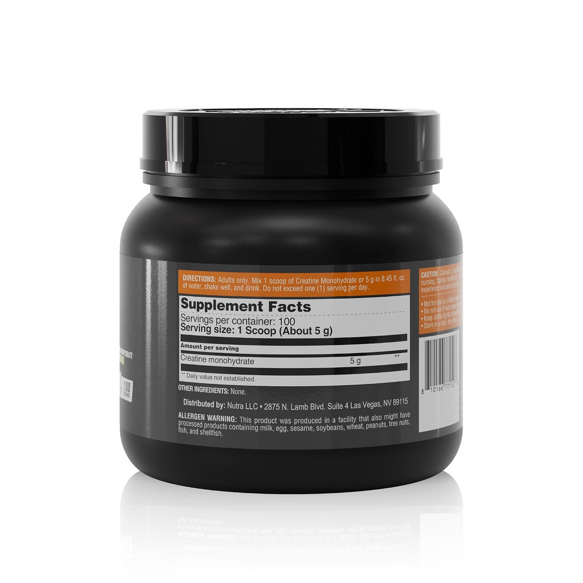 Creatine monohydrate for strength training