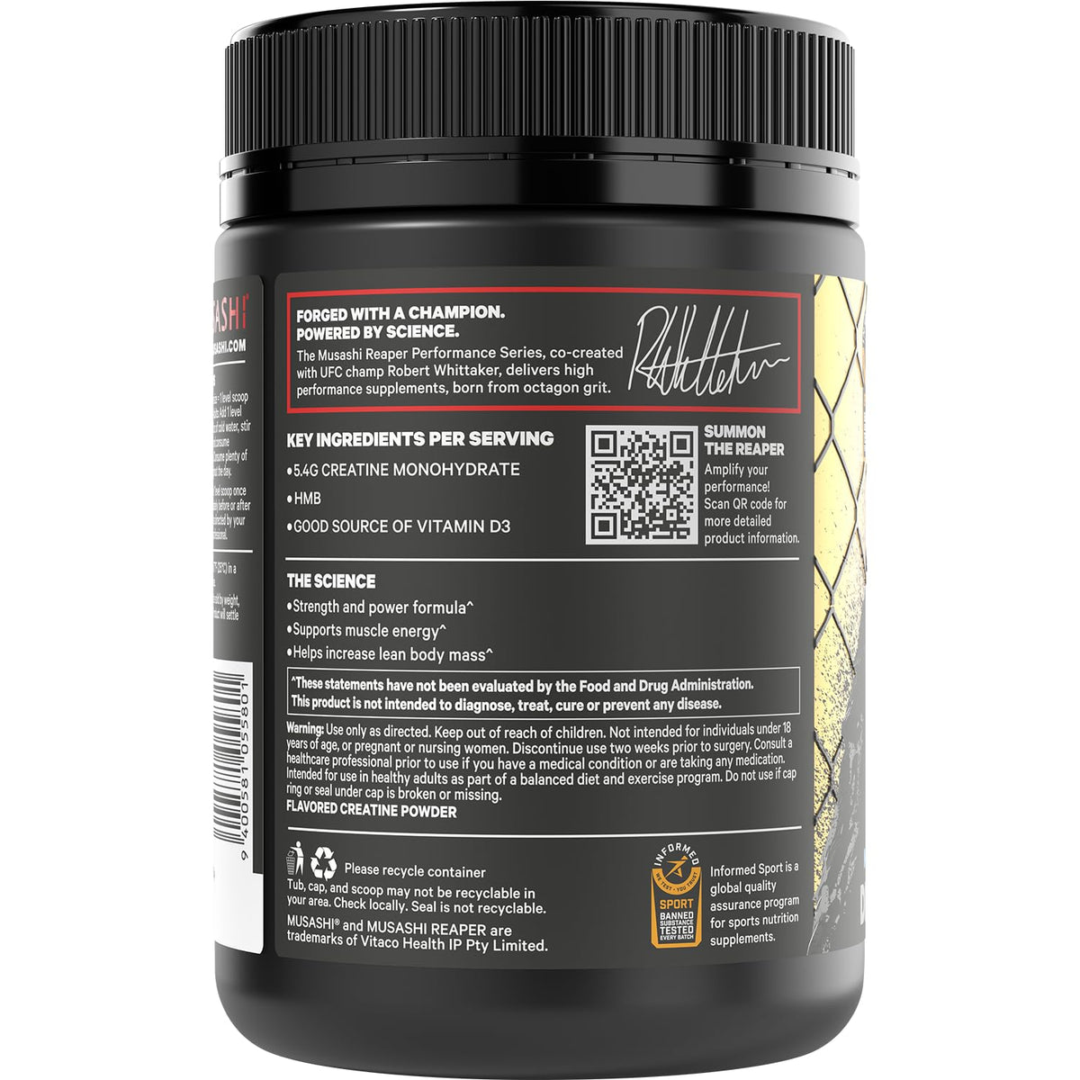 Creatine monohydrate for strength training