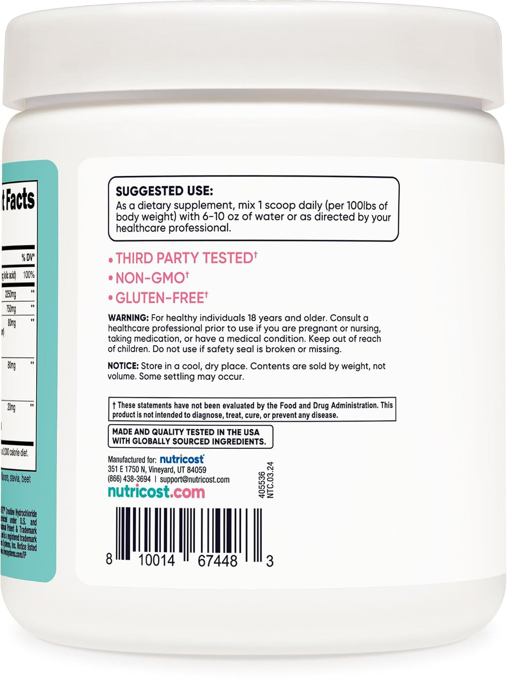 creatine monohydrate for workout recovery