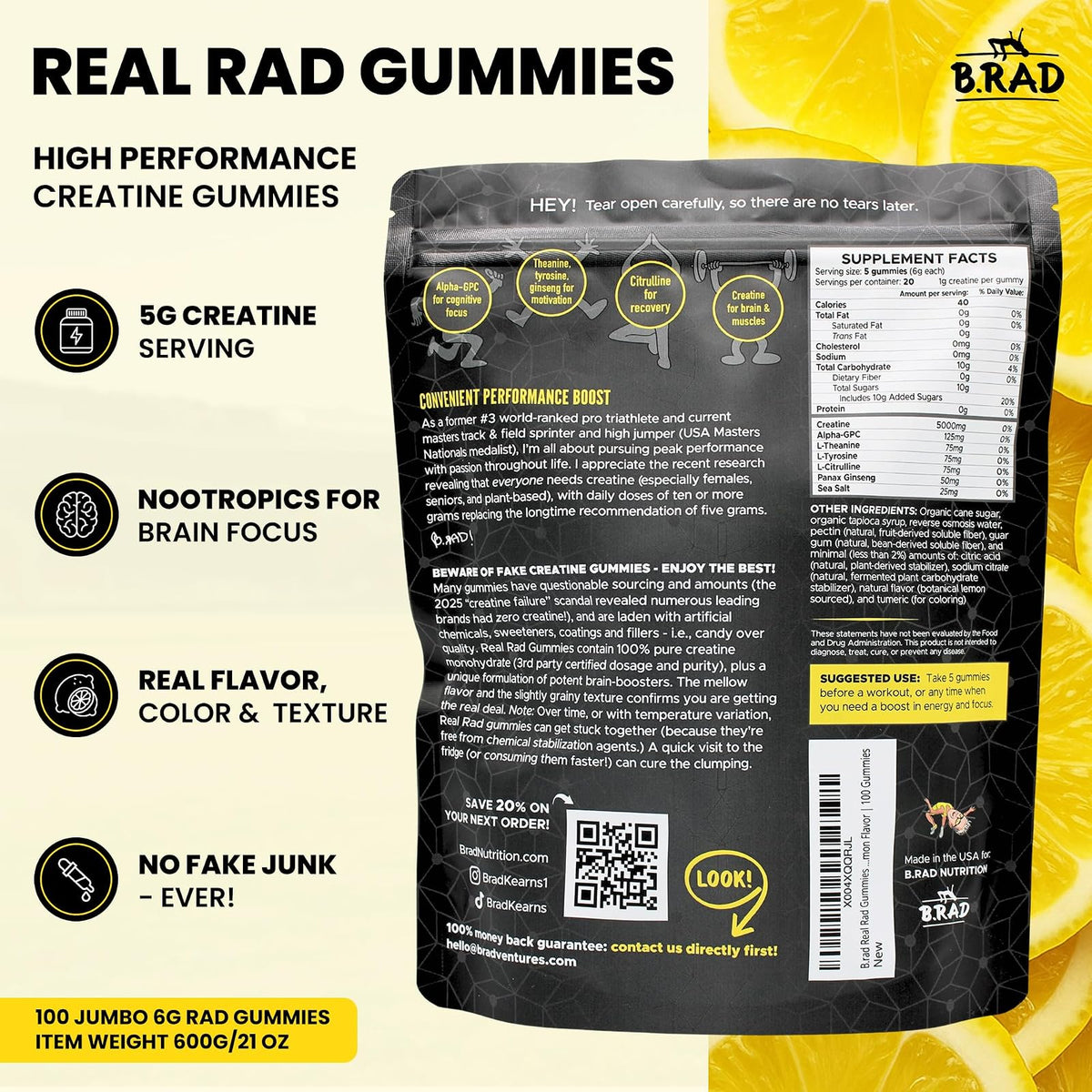 Creatine Monohydrate gummies for athletes