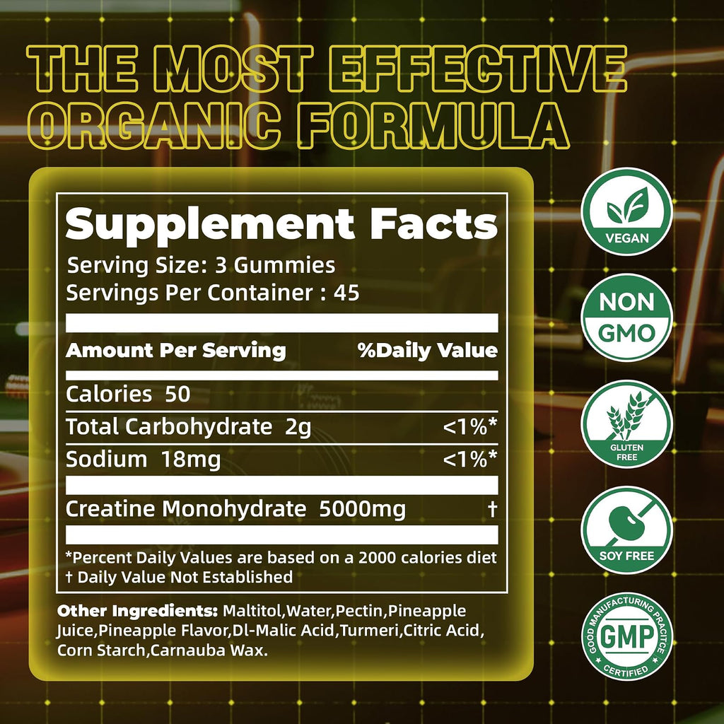 creatine monohydrate gummies for energy boost