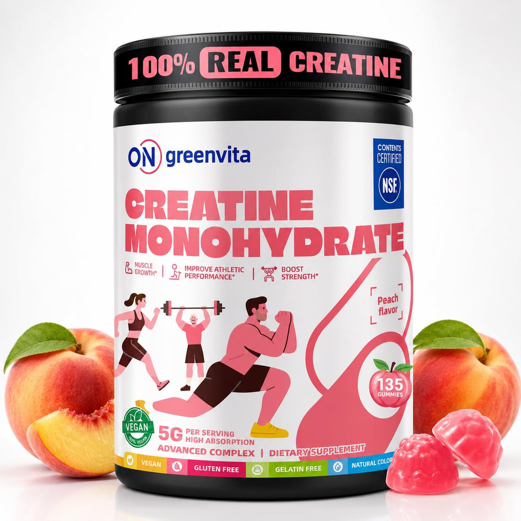 Creatine monohydrate gummies for energy
