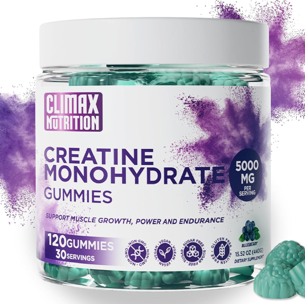 Creatine monohydrate gummies for energy
