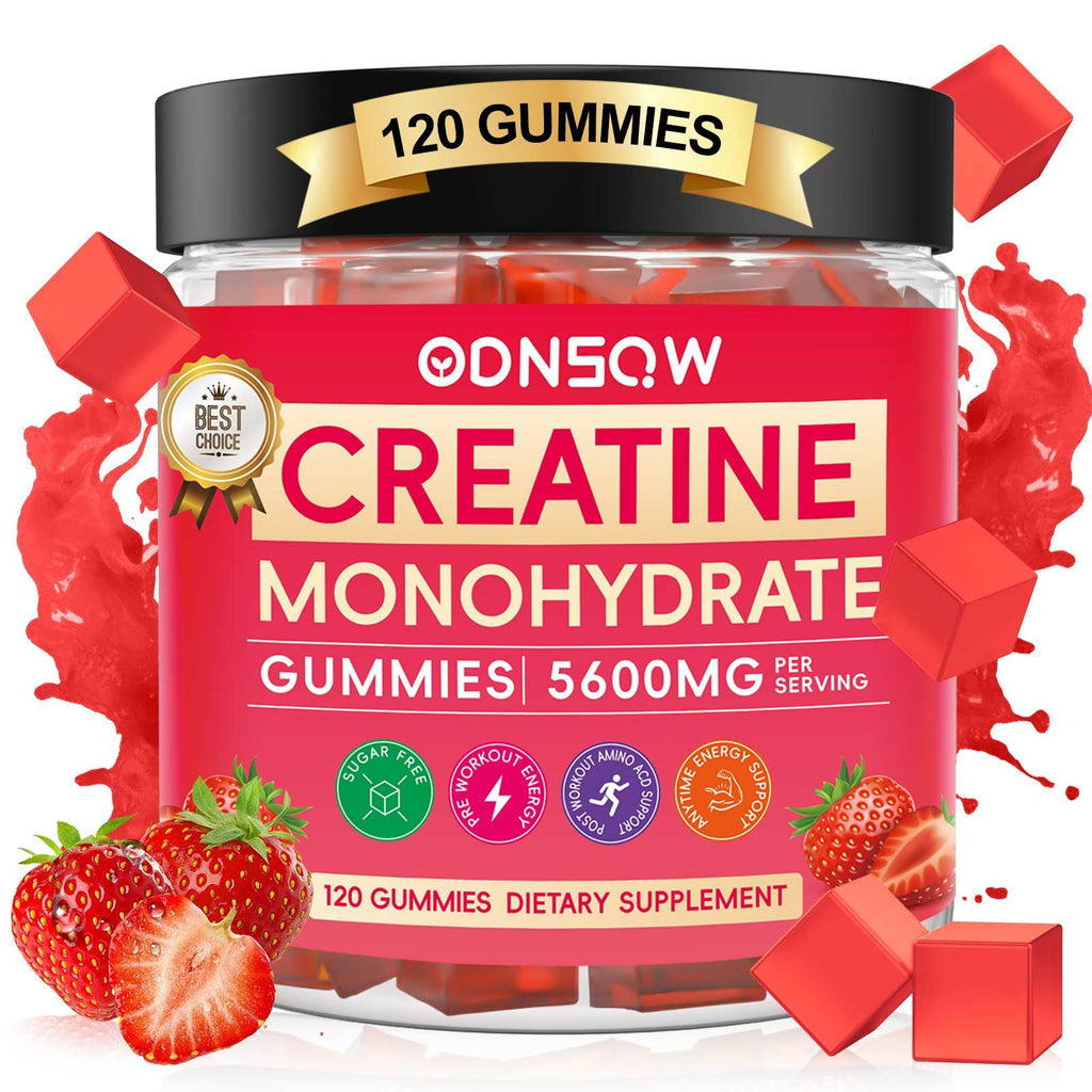Creatine monohydrate gummies for energy