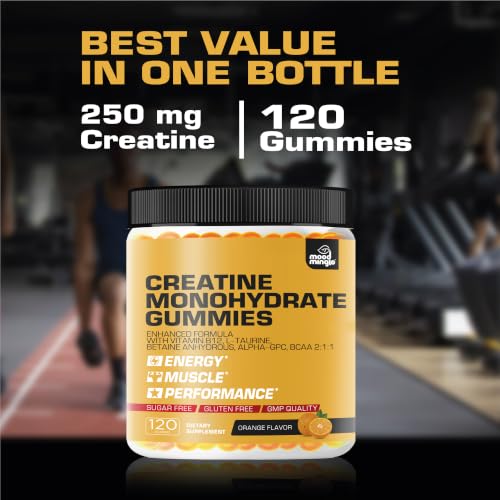 Creatine monohydrate gummies for muscle recovery