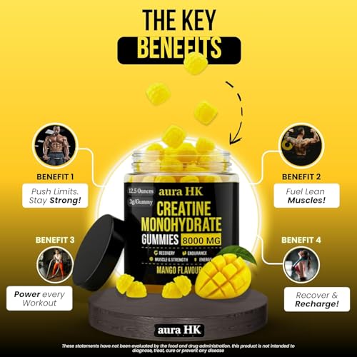 creatine monohydrate gummies for muscle recovery