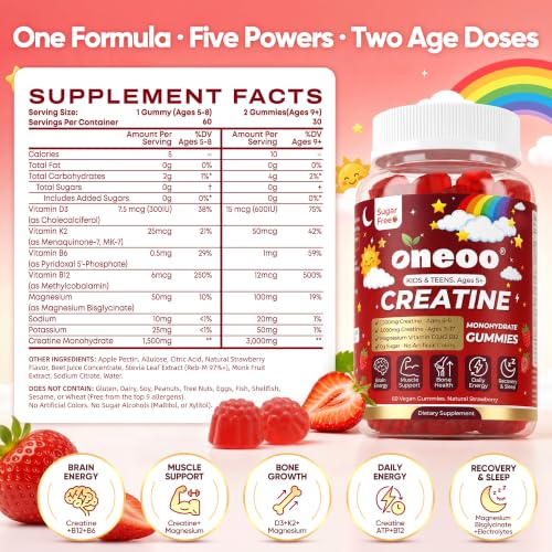 Creatine monohydrate gummies for recovery