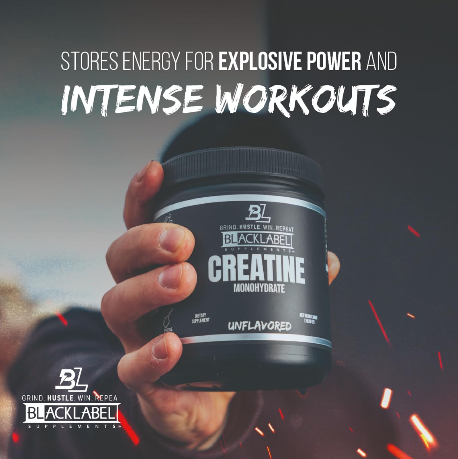 Creatine powder for energy and recovery