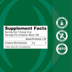 Creatine powder for enhanced athletic performance
