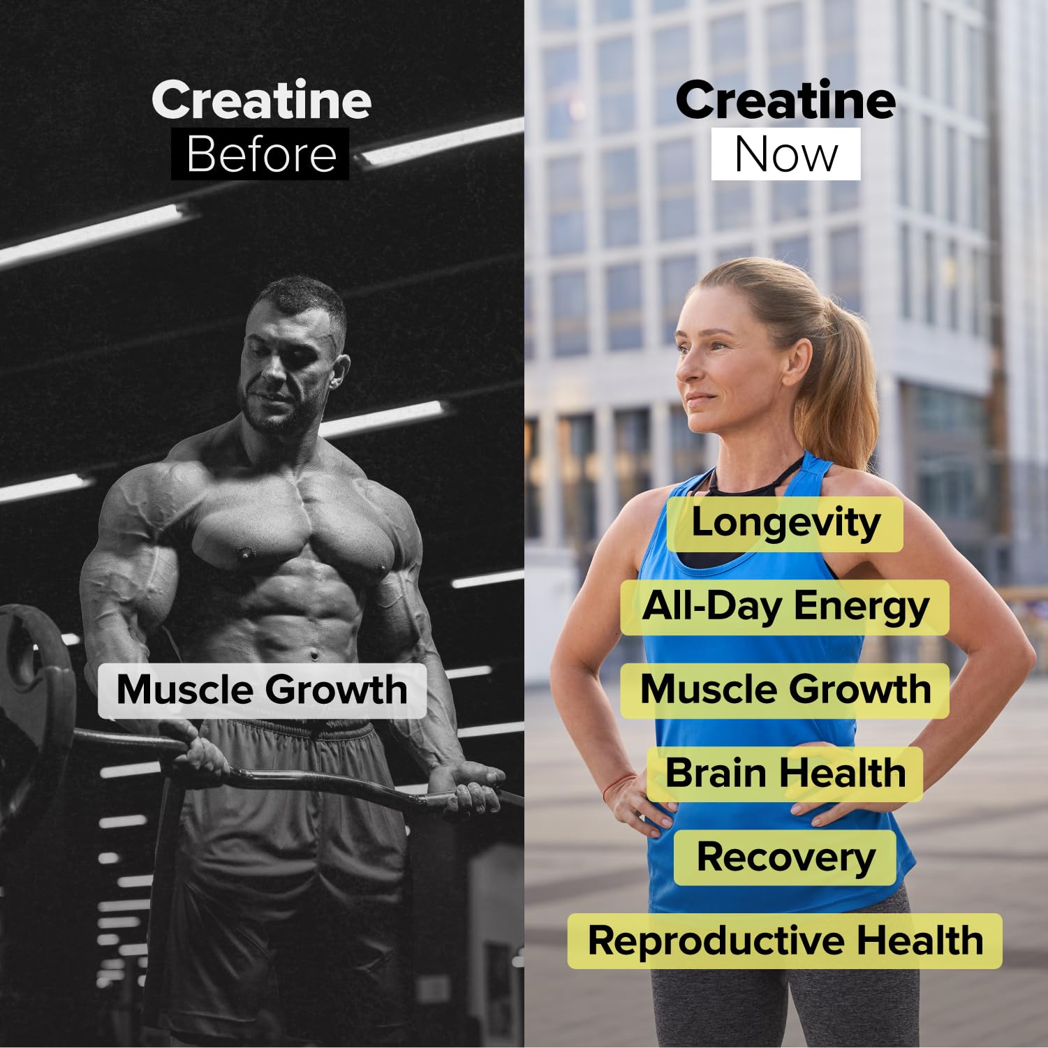 Creatine powder for enhanced performance
