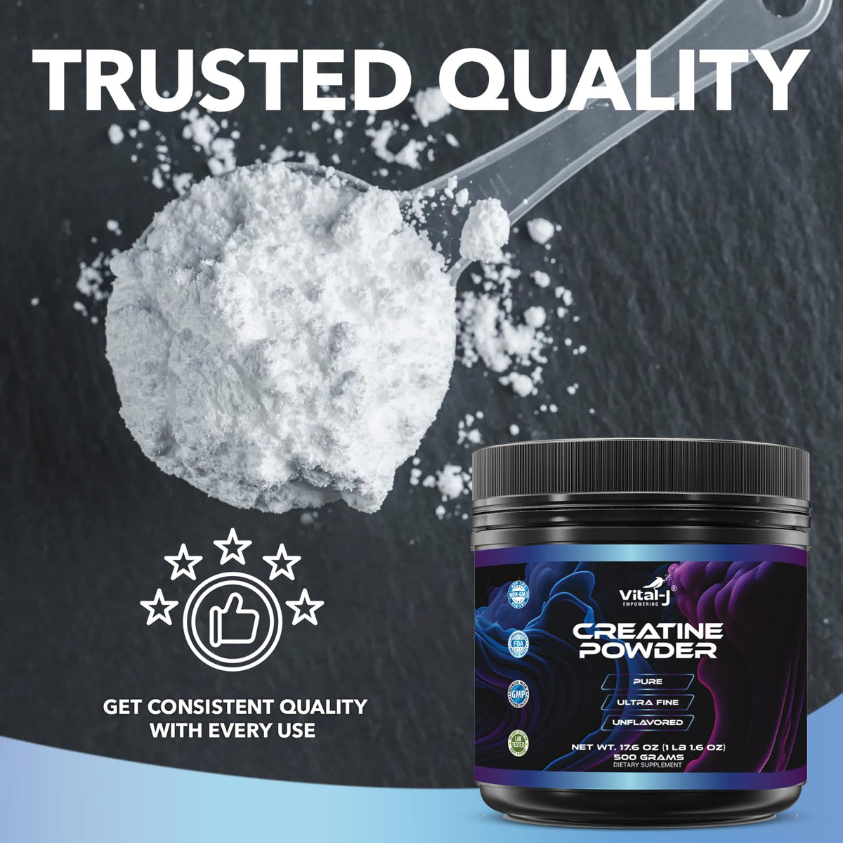 Creatine powder for muscle recovery