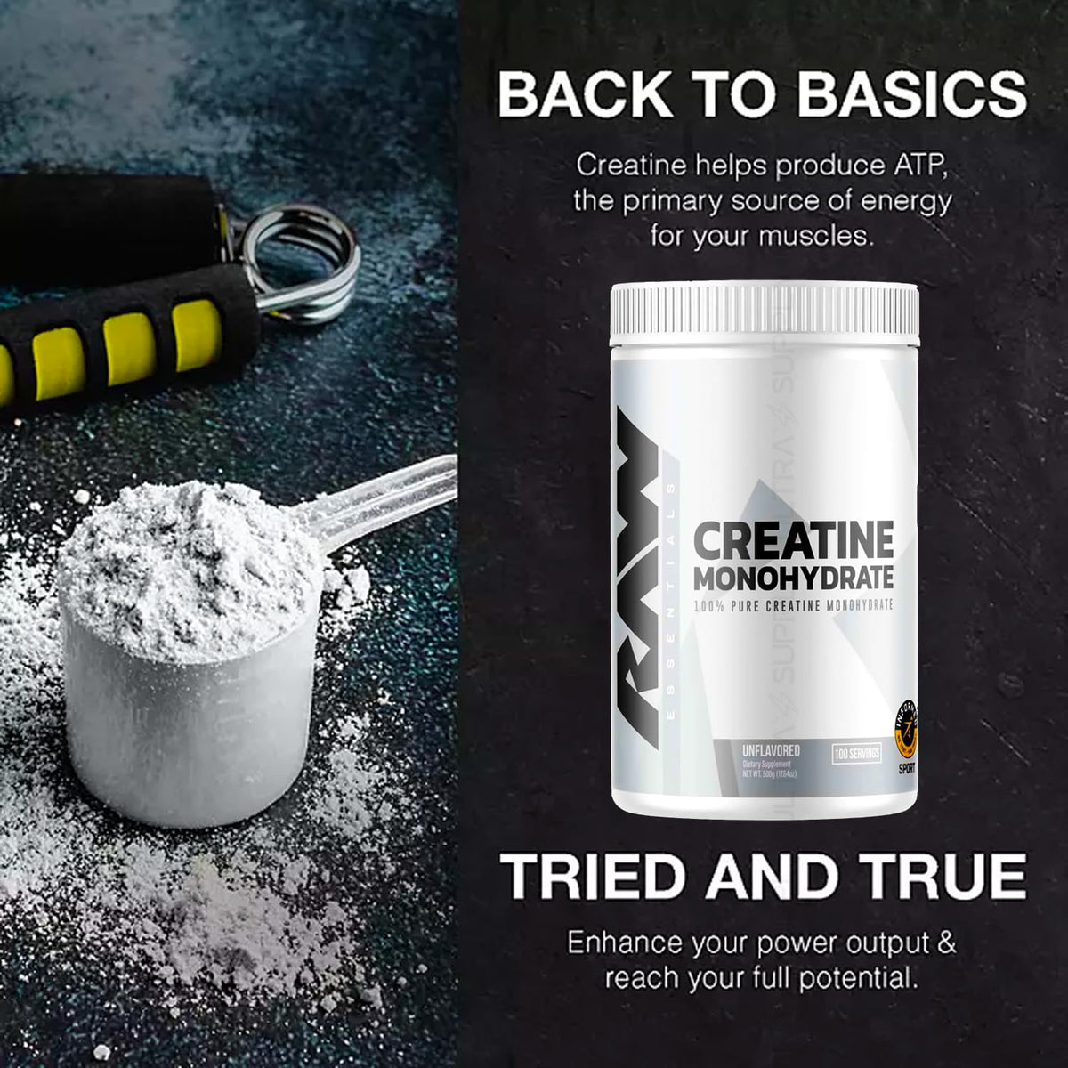 Creatine supplement for athletes and fitness