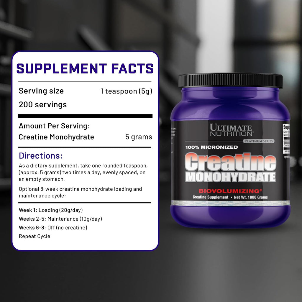 Creatine supplement for optimal workout results