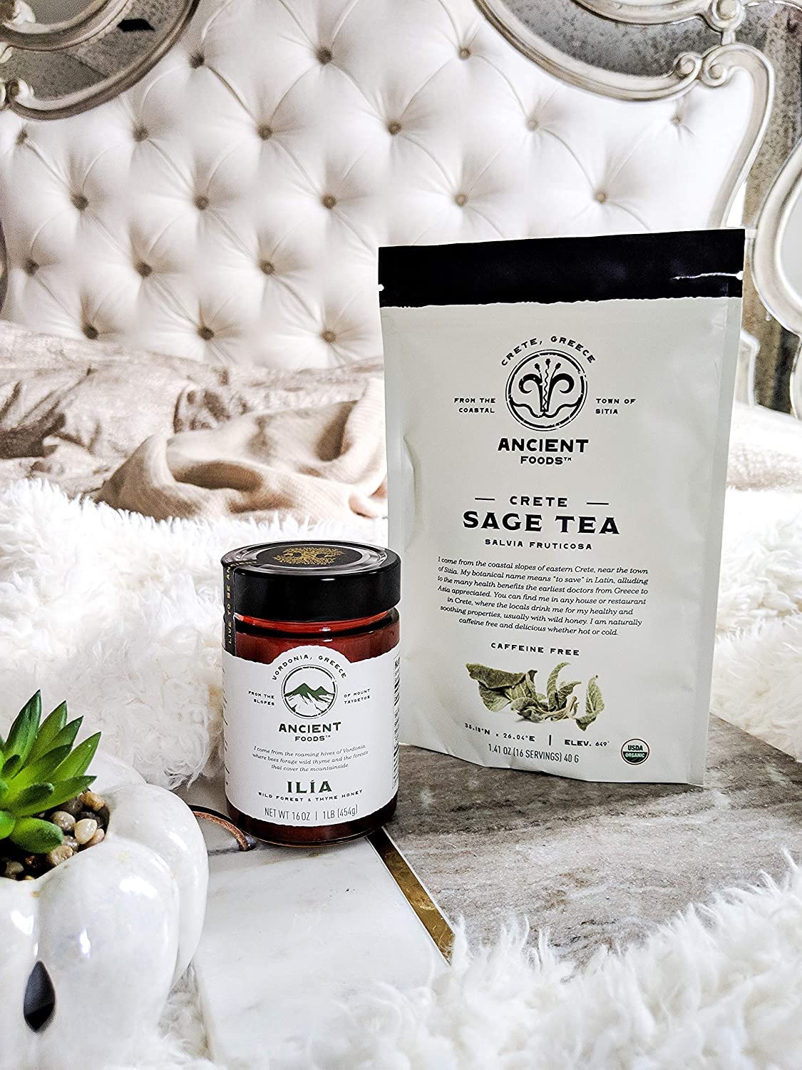 Cretan sage tea for relaxation