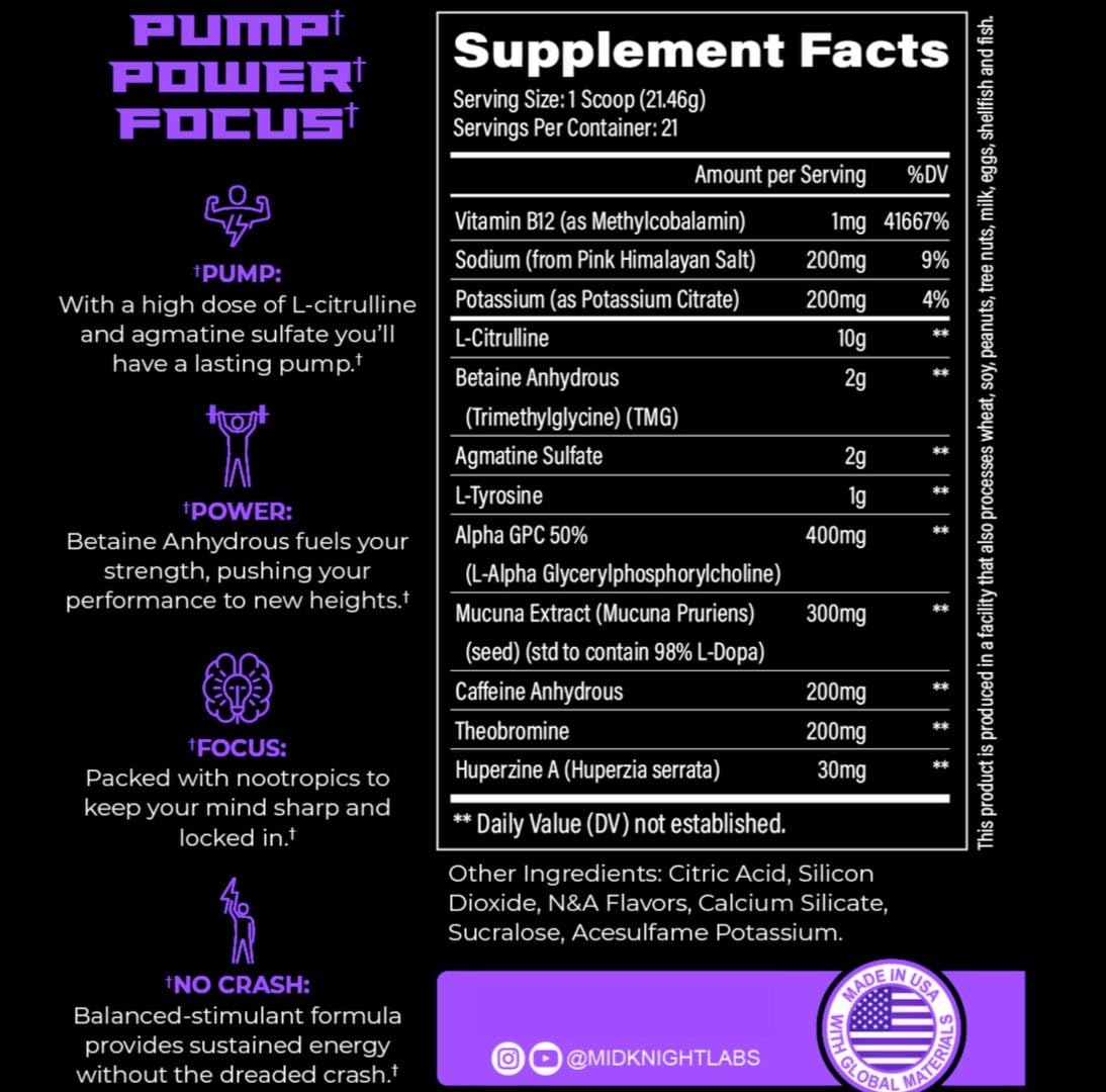 Crimson Knight pre-workout supplement
