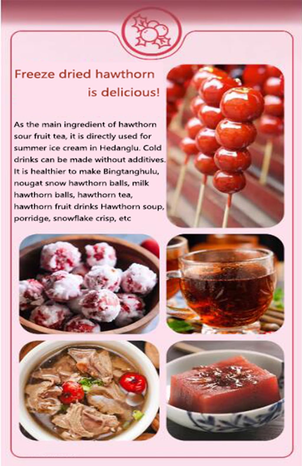 crisp hawthorn berries for natural snacks