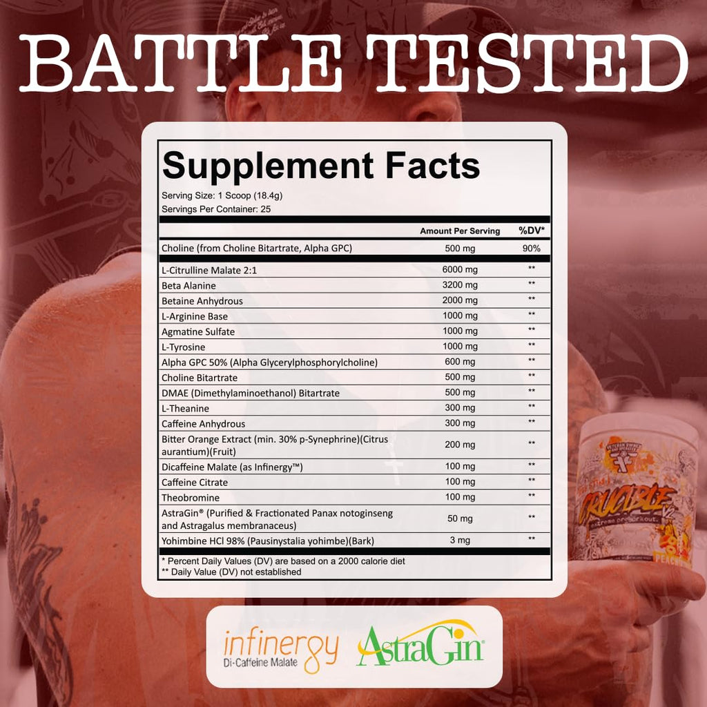 Crucible V2 pre-workout for muscle pump