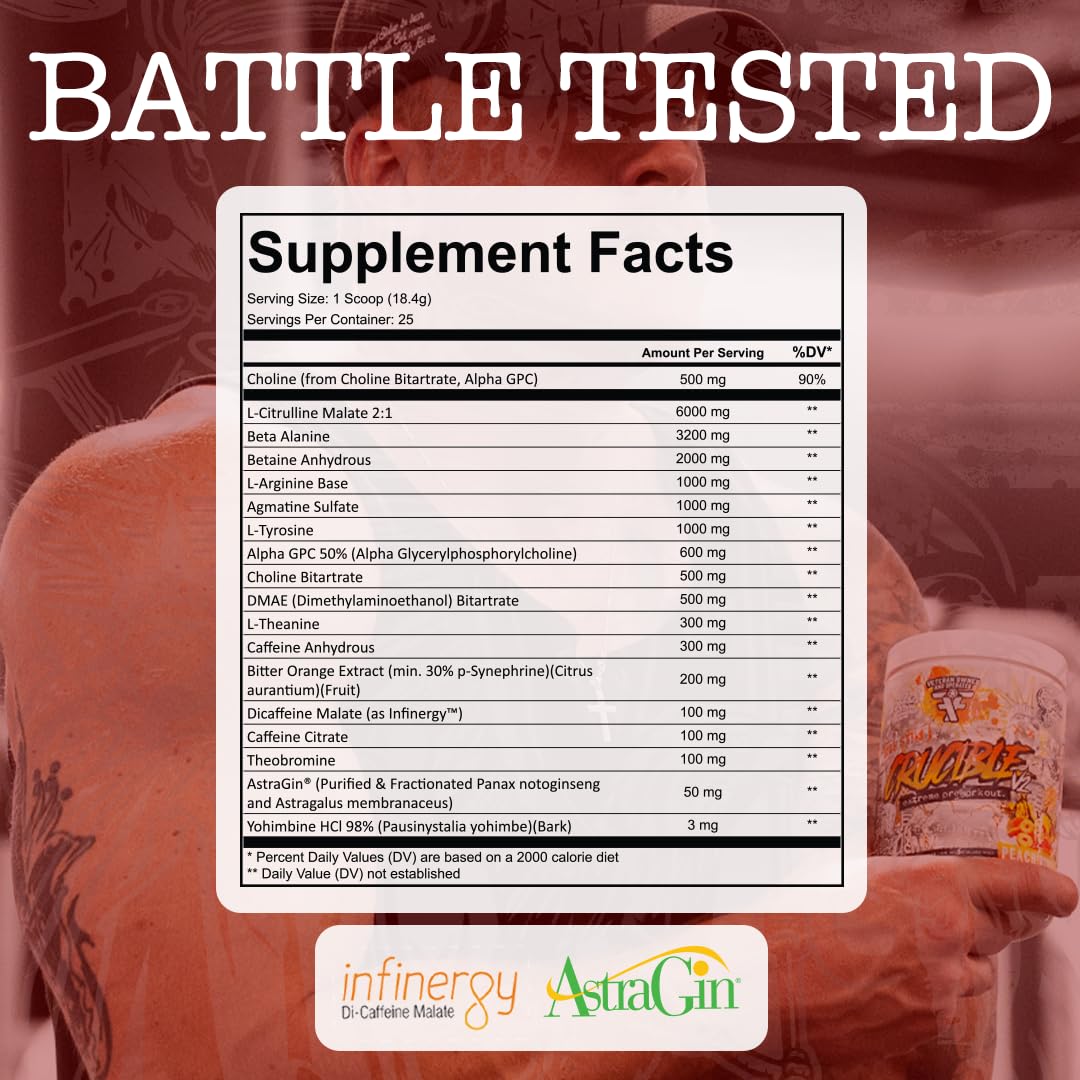 Crucible V2 pre-workout for muscle pump