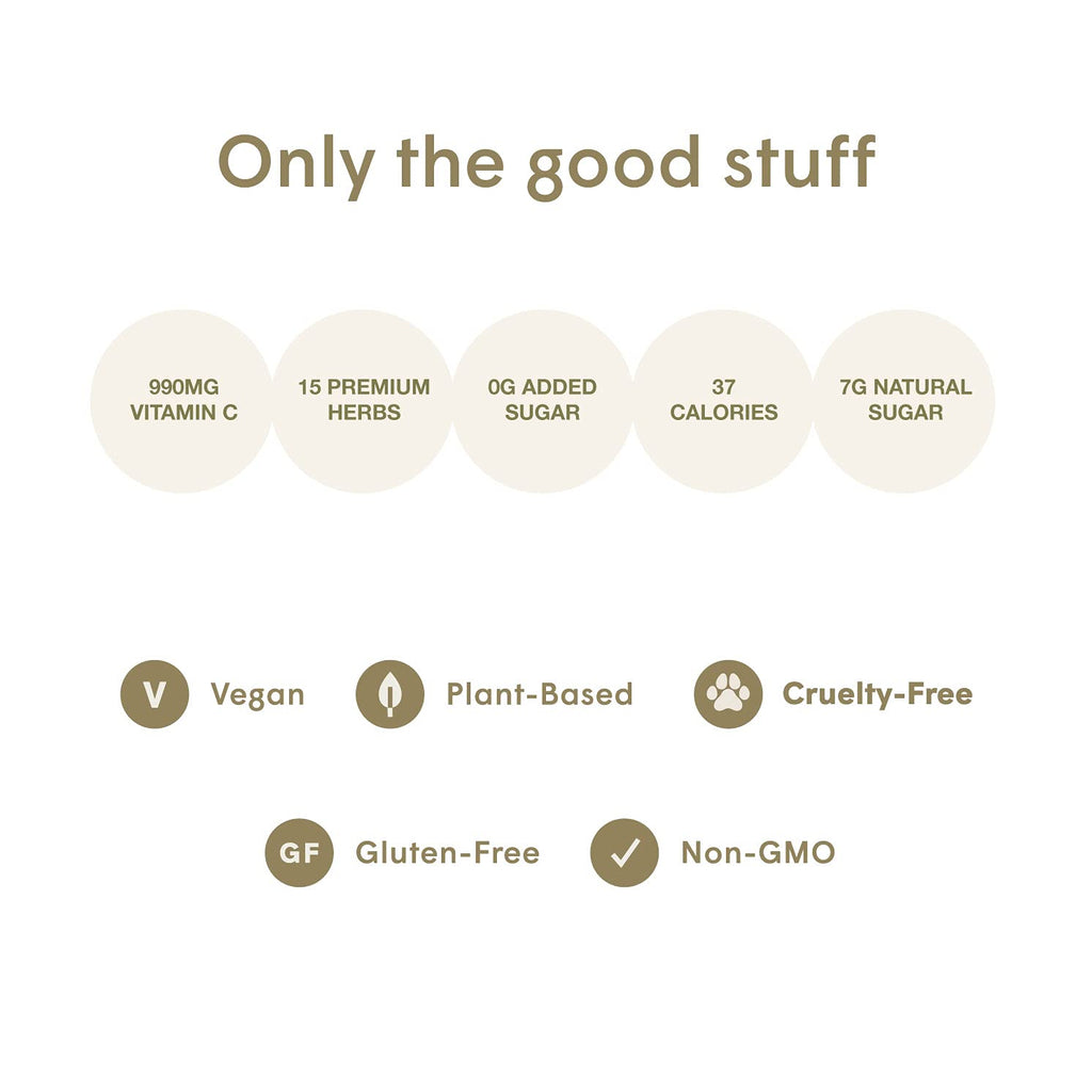 Cruelty-free vitamin and mineral shot
