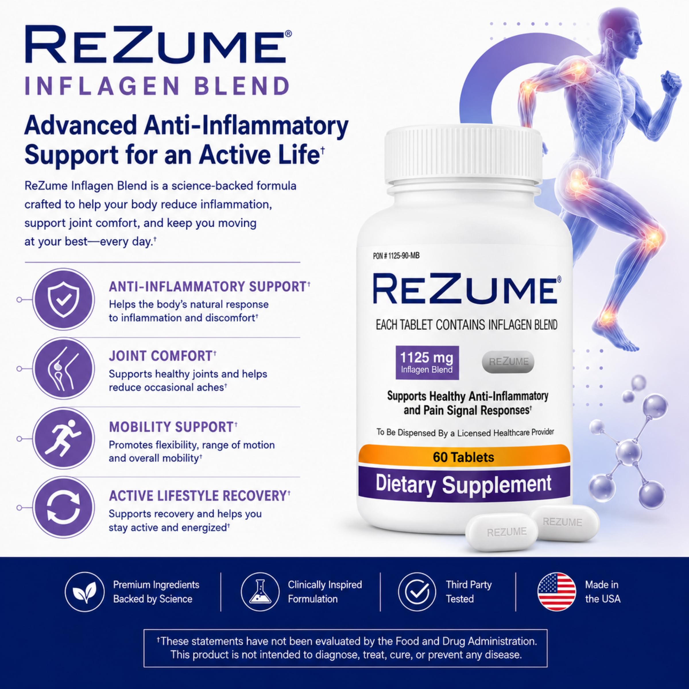 CryoDerm REZUME wellness supplement choice