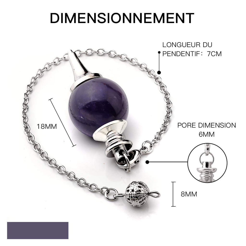 Crystal pendulums for meditation and focus