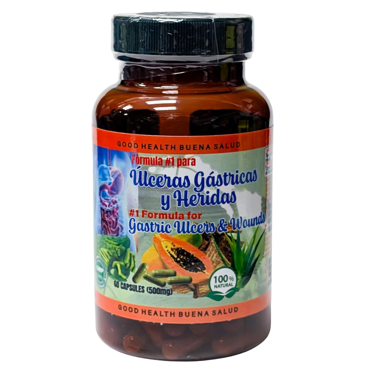Cuachalalate digestive enzyme capsules