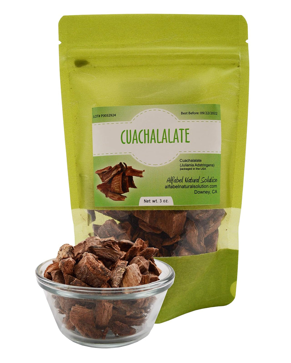 Cuachalalate herbal tea resealable pouch
