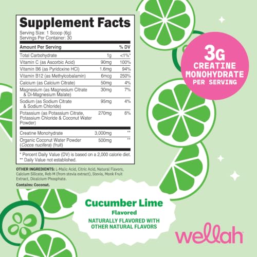 Cucumber lime creatine electrolyte blend