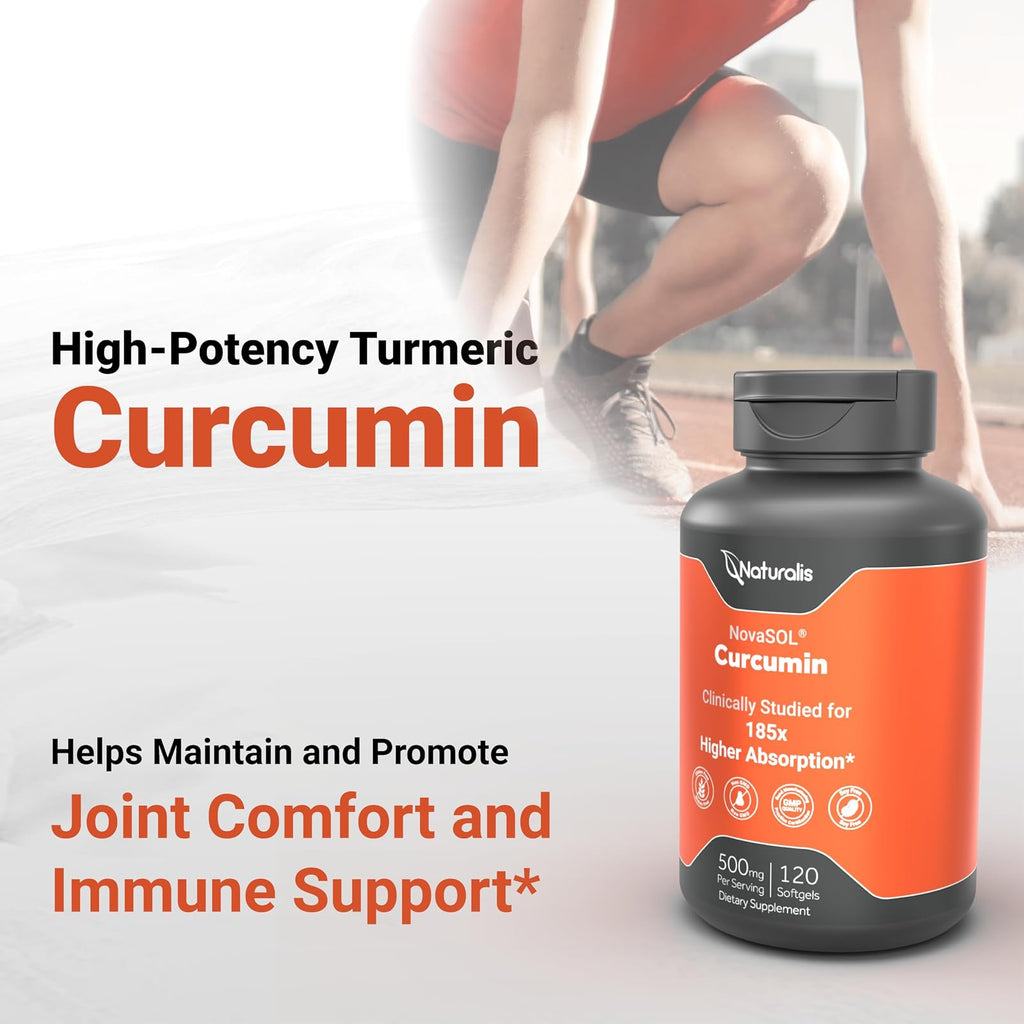 Curcumin 120 softgels for daily health