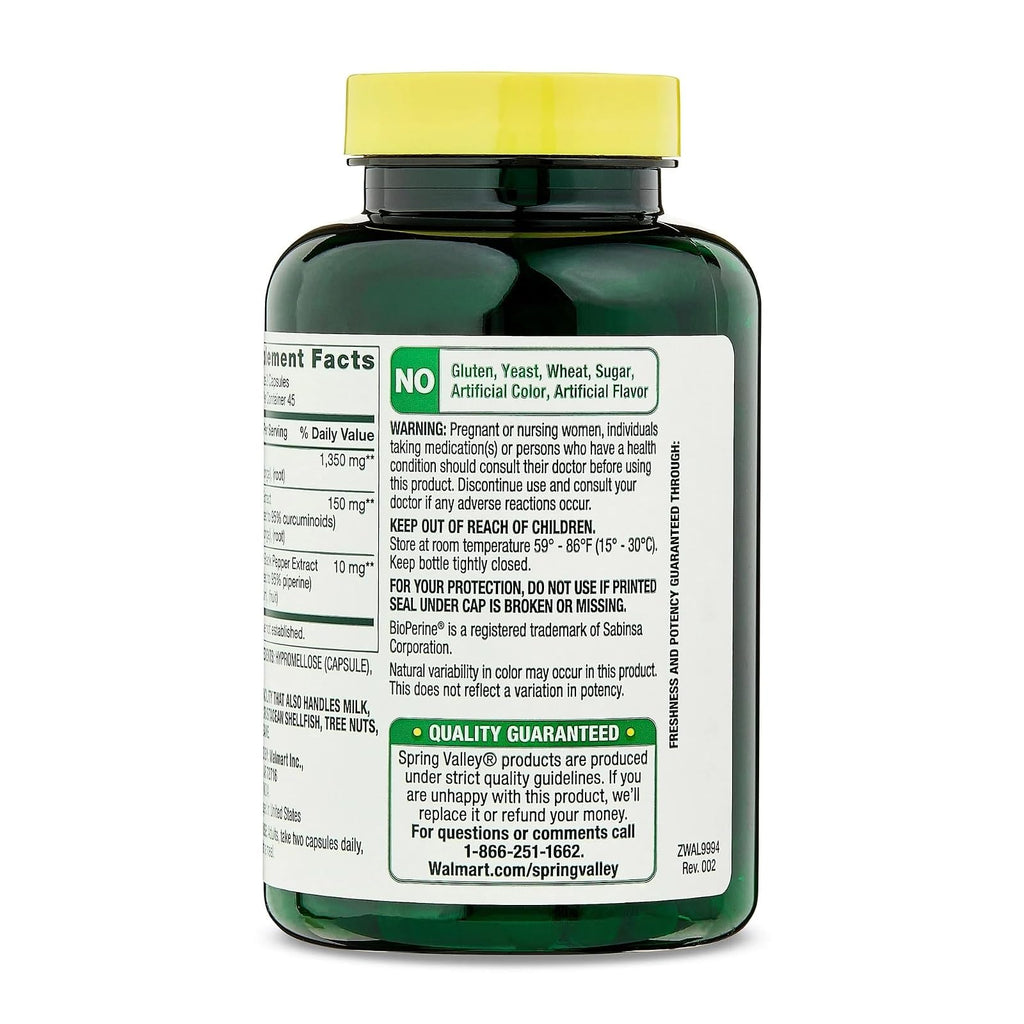 curcumin capsules for daily health