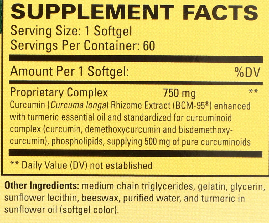 curcumin capsules for daily vitality