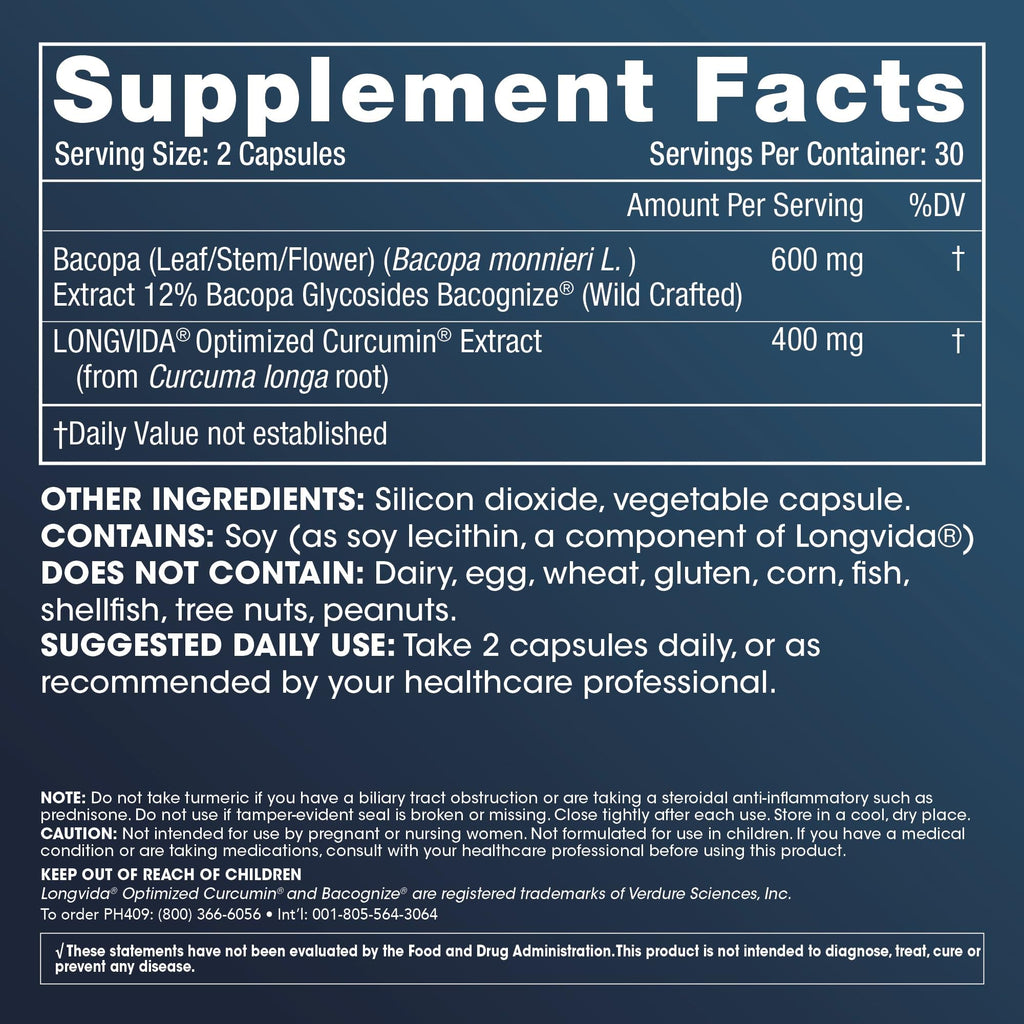 curcumin capsules for focus support
