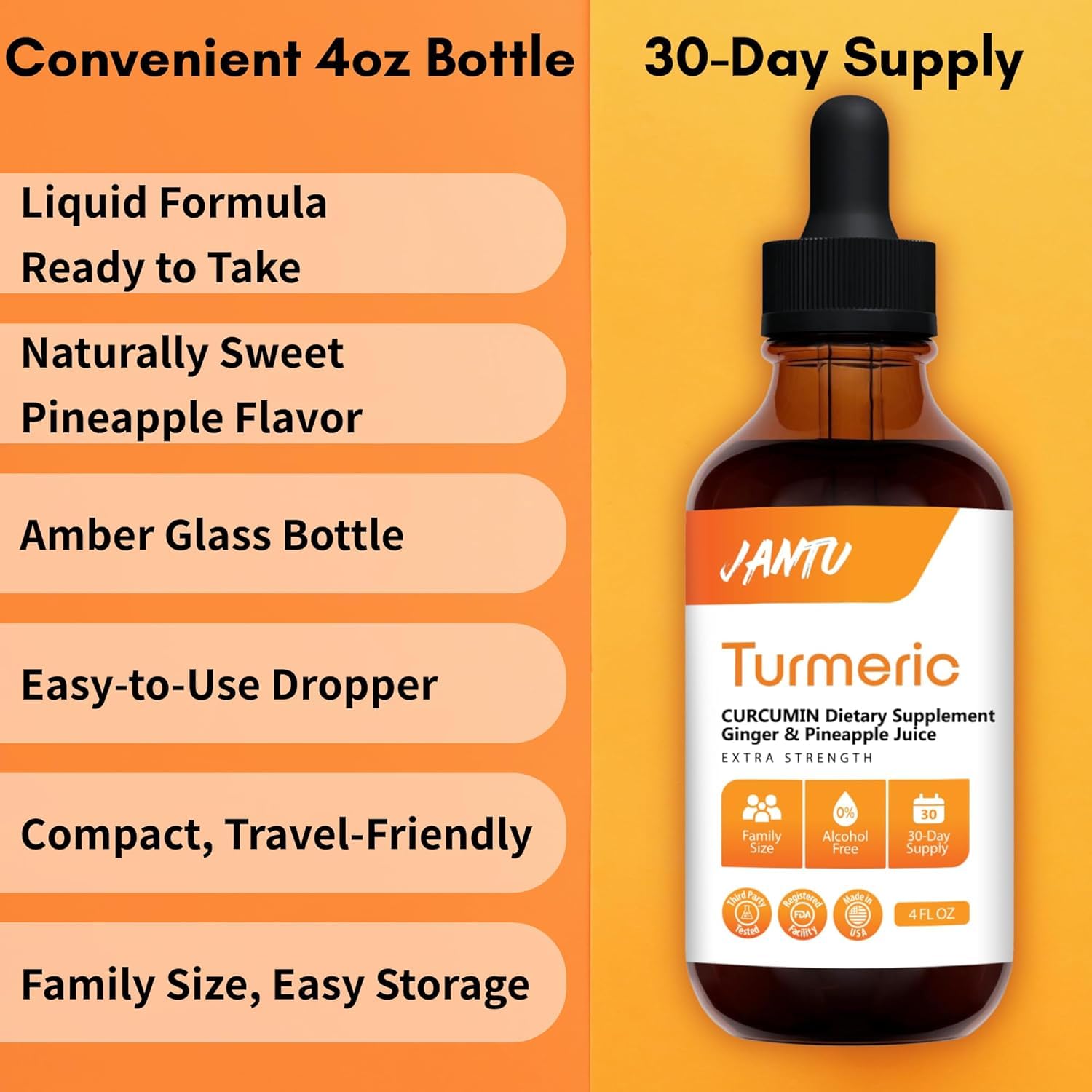 curcumin drops with pineapple flavour