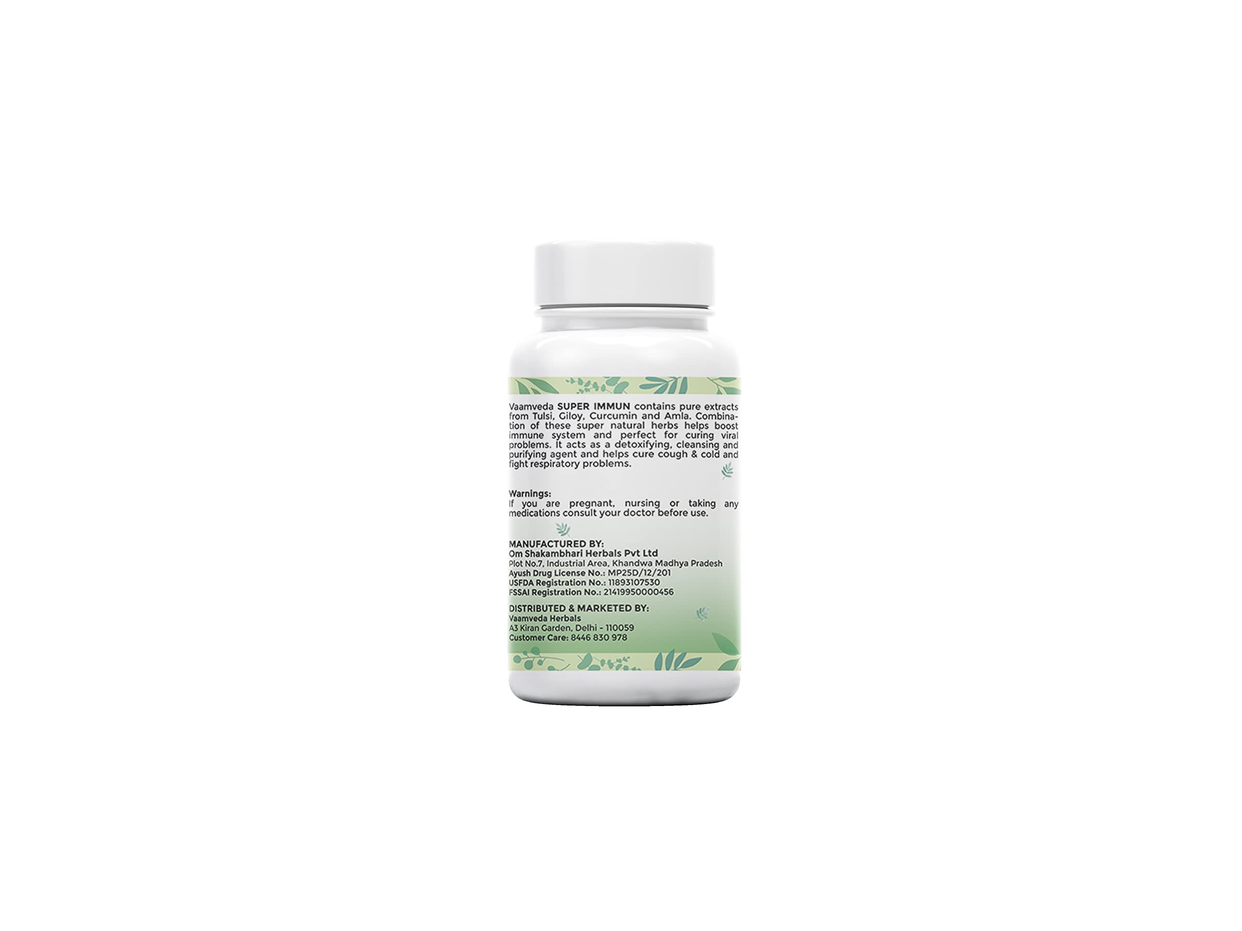 curcumin enriched vitamin tablets