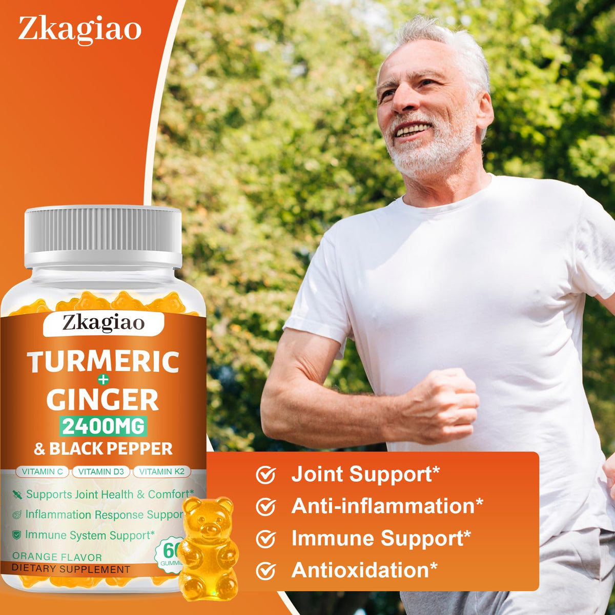 Curcumin gummies for joint health support