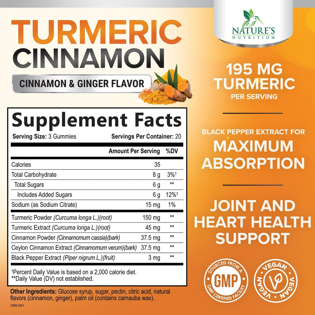 Curcumin gummies with 95% curcuminoids